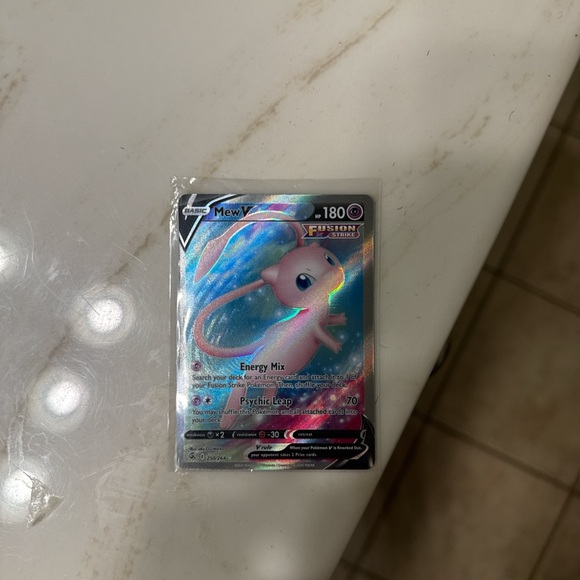 Pokemon | Games | Pokemon Mew V Fusion Strike Holographic Card | Poshmark